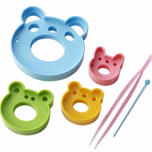 Animal Face Bread Food Cutters & Tweezer Set for Bento, Kids Party - Etsy