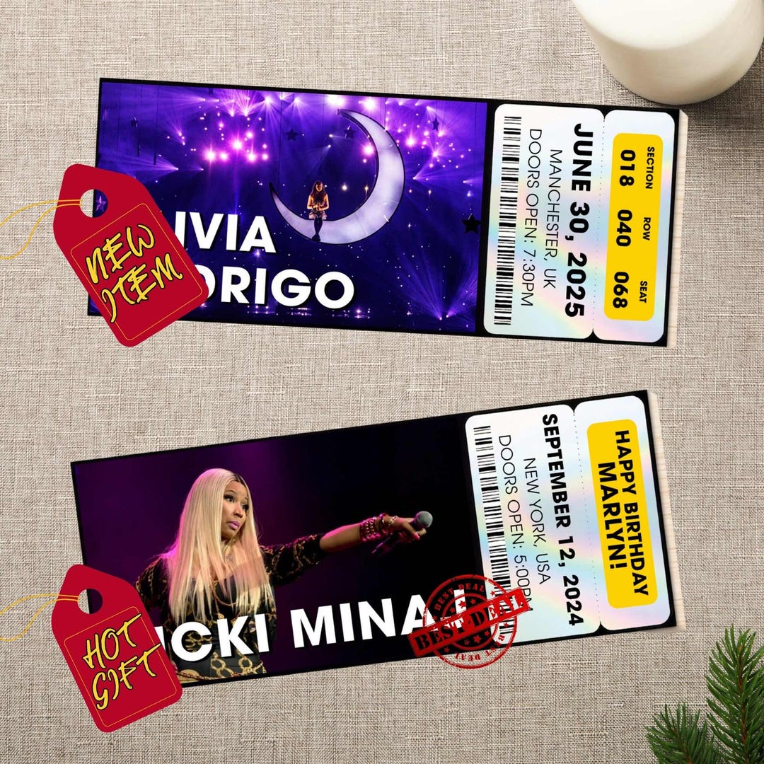 Wooden Custom Theatre Ticket Decor, Personalized Event Ticket Souvenir ...