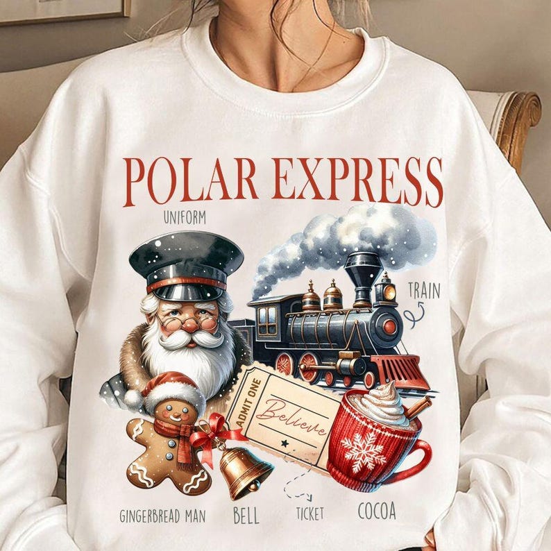 Polar Express PNG Digital Download, Funny Christmas PNG Clip Art, North ...