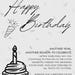 White and Black Minimalist Birthday Card ~ 3 Different Versions to ...