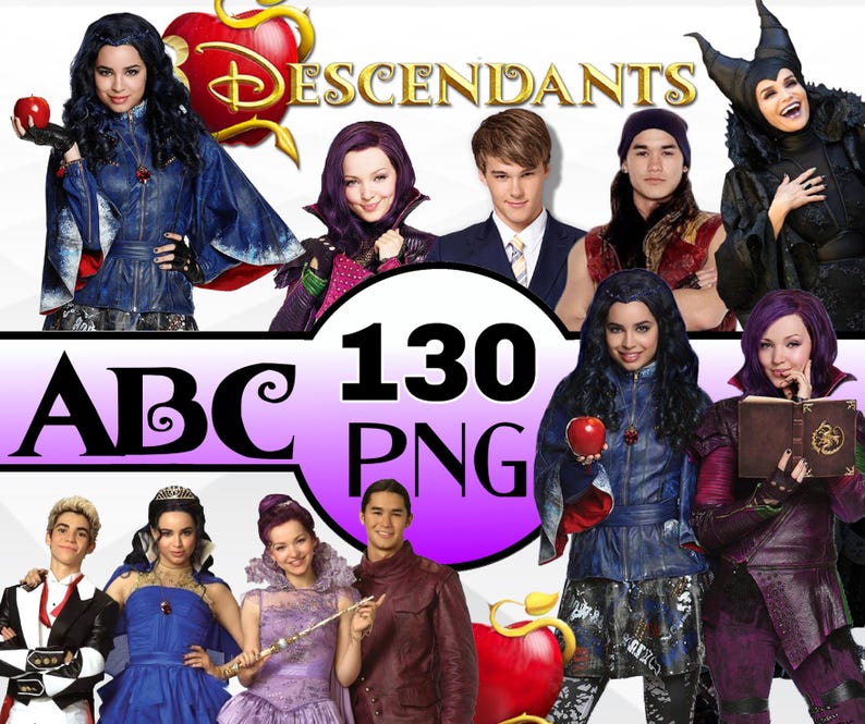 Descendants Clipart Bundle, Descendants PNG Bundle, Villains Png ...