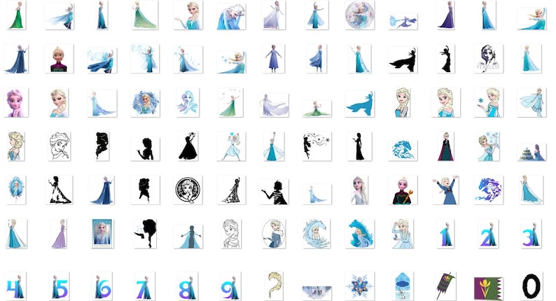 Frozen PNG Clipart Bundle, Frozen Svg Png With Olaf, Elsa, Anna, and ...