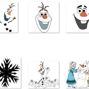 Frozen SVG Bundle, Elsa SVG PNG Clipart Bundle, Olaf Anna Layered Svg ...