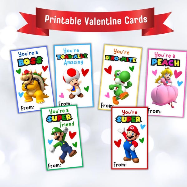 Mario Printables - Etsy