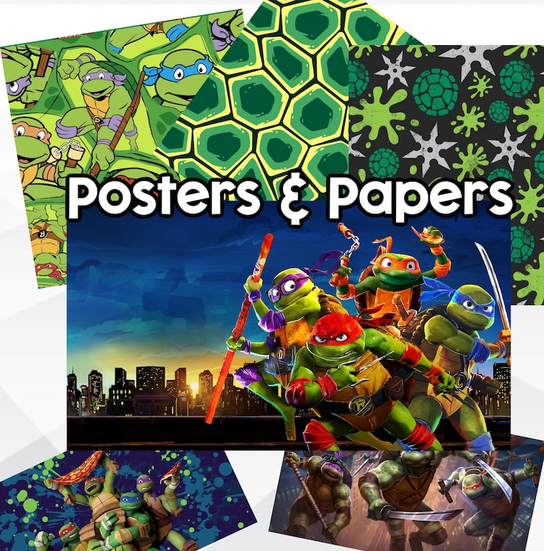 Ninja Turtles Clipart Bundle, Ninja Turtles SVG PNG Clipart Bundle ...