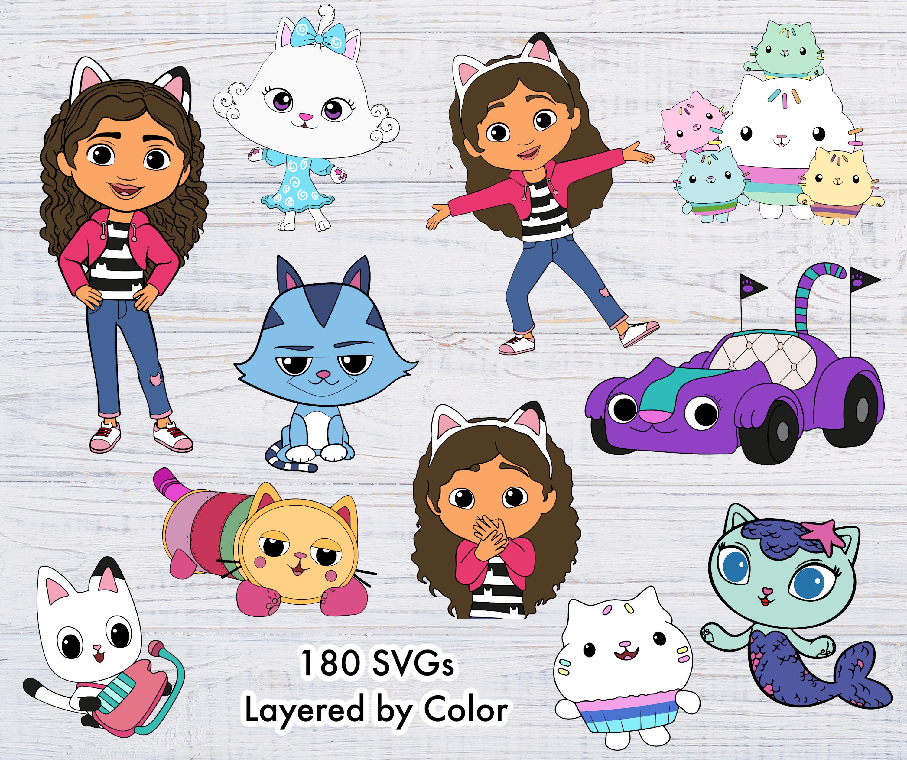 Gabby's Dollhouse SVG PNG Clipart Bundle, Gabby's Dollhouse Png, Gabby ...