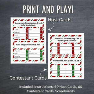 Christmas Friendly Feud Game, Holiday Printable Friendly Feud Party ...