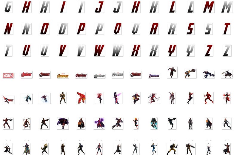 Avengers Clipart Bundle, Hulk Captain America PNG Bundle, Black Panther ...