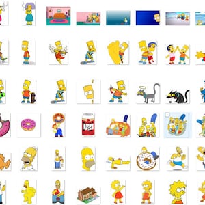 Simpsons PNG Clipart Bundle, Simpsons Png Instant Download - Etsy