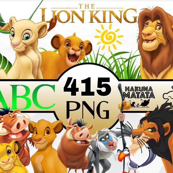 Lion King Letters - Etsy UK