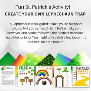 Printable Leprechaun Trap Kit, St. Patrick's Day Activity for Kids ...