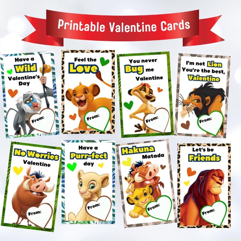 Lion Valentine - Etsy