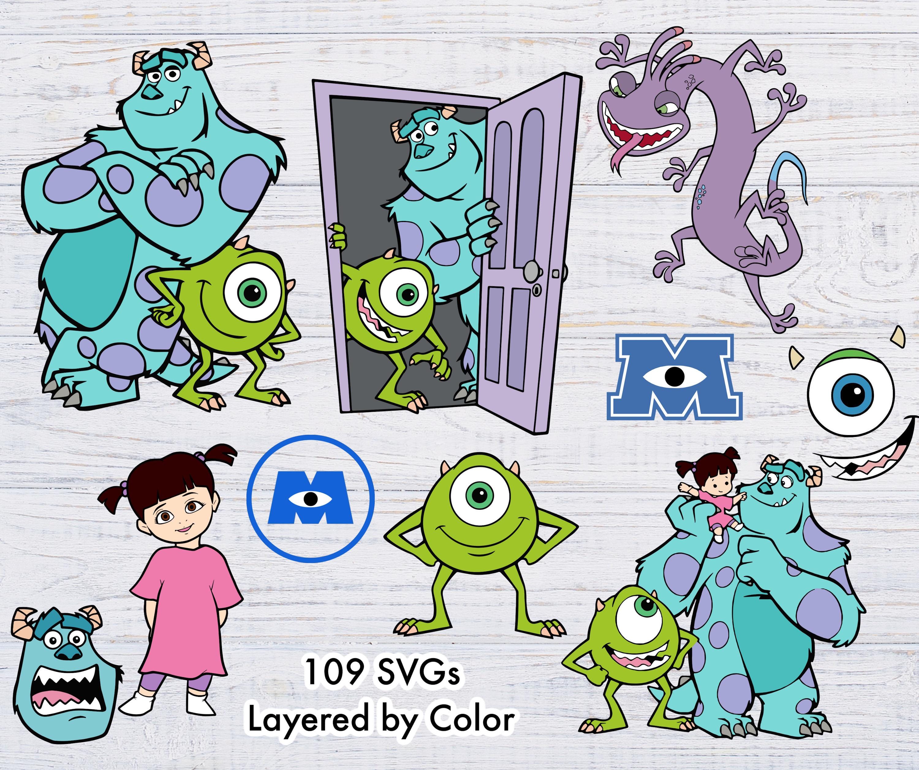 Monsters Inc Clipart Bundle, Monsters Inc PNG Bundle, Monsters Inc Svg ...