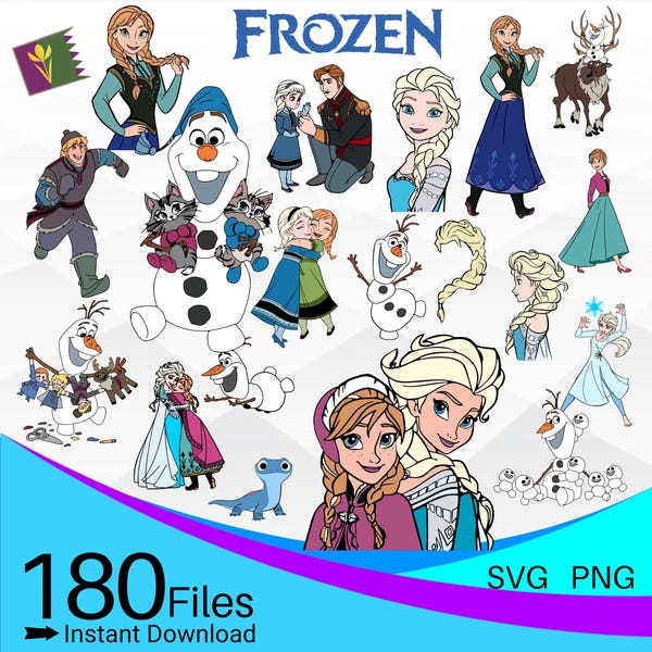 Frozen Svg - Etsy