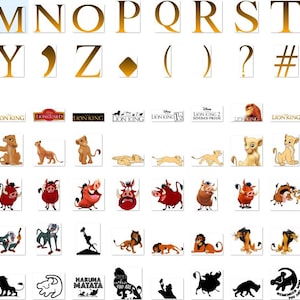 Lion King Clipart Bundle, Simba Mufasa PNG Bundle, Lion King Png, Great ...