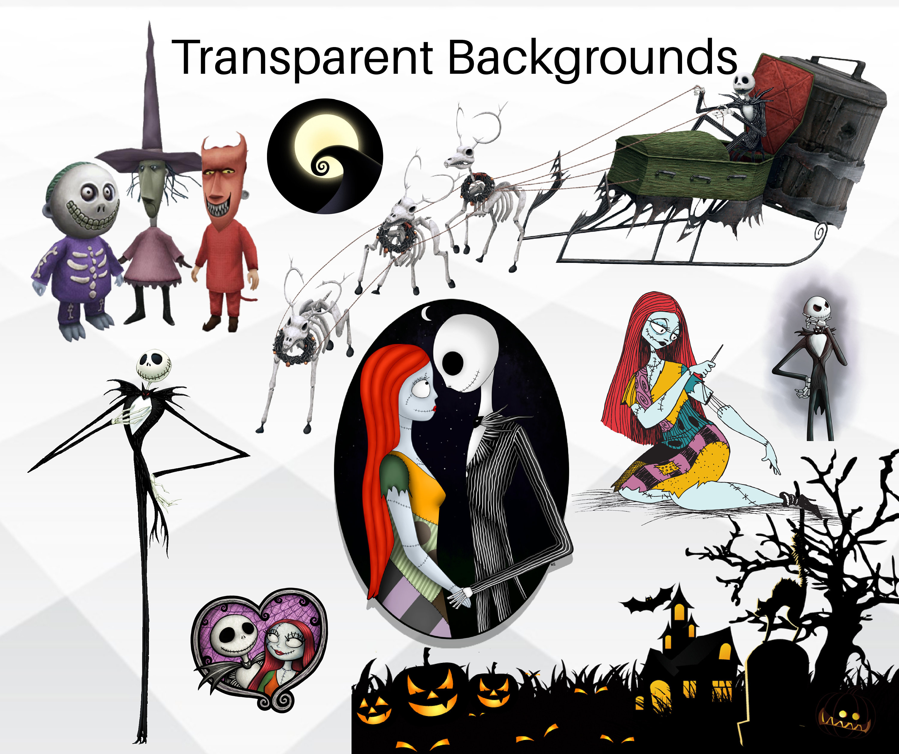 Nightmare Before Christmas Clipart Bundle, Nightmare Before Christmas ...