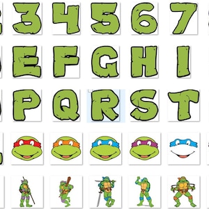 Ninja Turtles SVG Bundle, Ninja Turtles SVG PNG Clipart Bundle, Ninja ...
