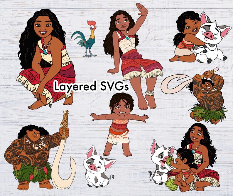 Moana 2 PNG Clipart Bundle, Moana 2 Svg, Moana Png Bundle With Alphabet ...