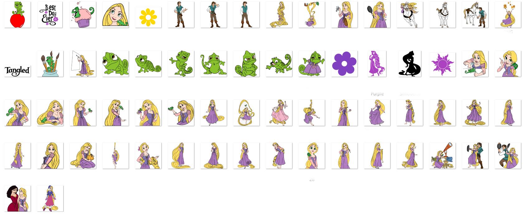 Tangled SVG Bundle, Rapunzel SVG PNG Clipart Bundle, Tangled Svg for ...