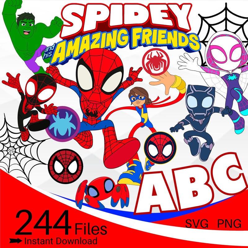 Spidey and his amazing friends font - Etsy México