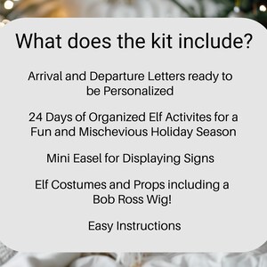 Elf Kit, 24 Day Christmas Elf Kit for Organized Mischief and Fun for ...