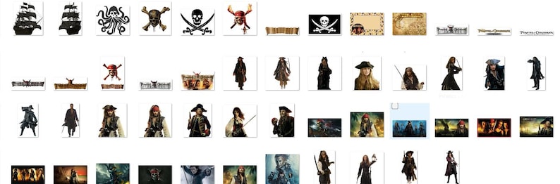 Pirates of the Caribbean PNG Clipart Bundle, Pirate Png, Jack Sparrow ...
