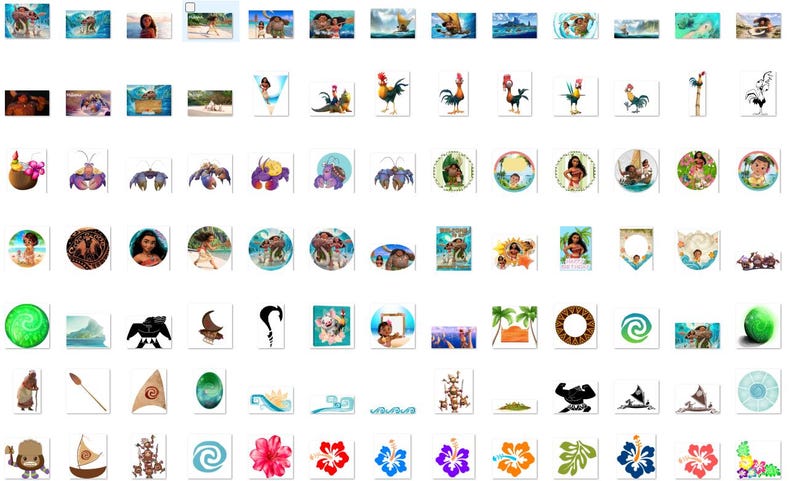 Moana PNG Clipart Bundle, Moana Png Bundle With Alphabet - Etsy
