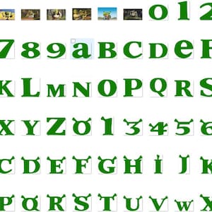 Shrek Clipart, Shrek PNG Bundle, Digital Files for Shrek Birthday With ...