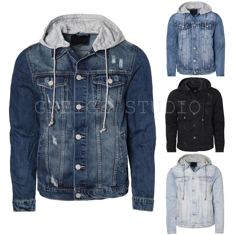 Cotton Hood Jacket Men - Etsy