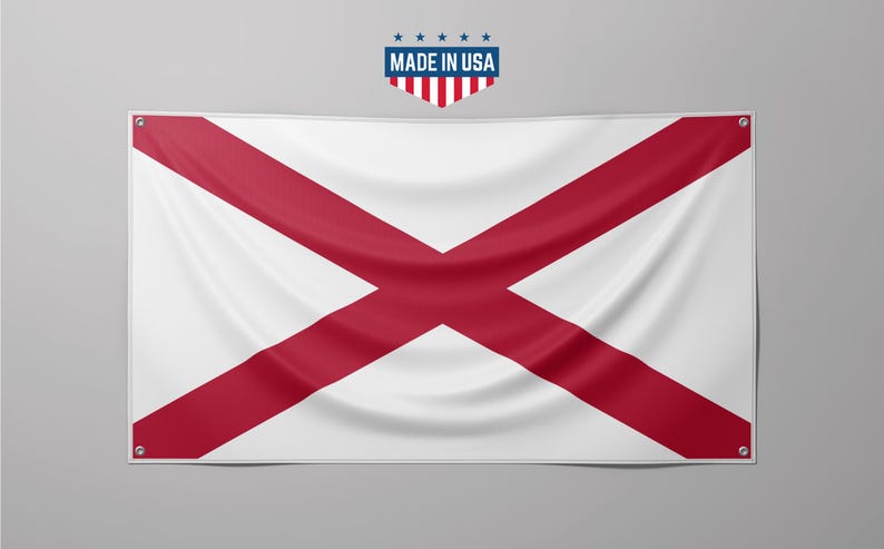 Alabama State Flag, State Flags, Outdoor Garden Flag, United States ...
