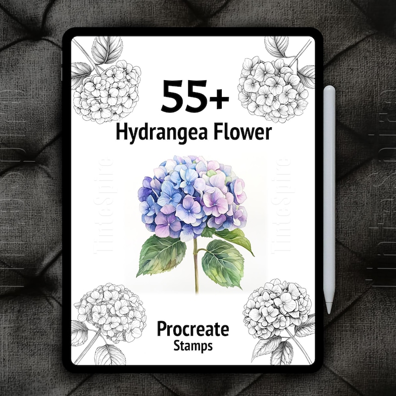 Hydrangea Stamp - Etsy