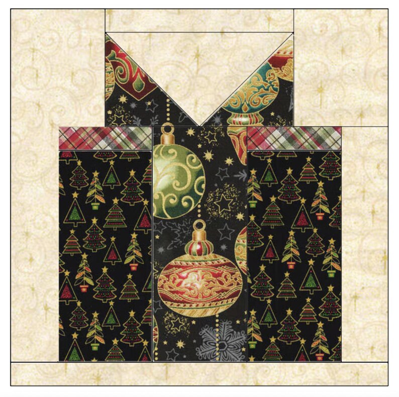 Christmas Present Quilt Block Pattern - Etsy