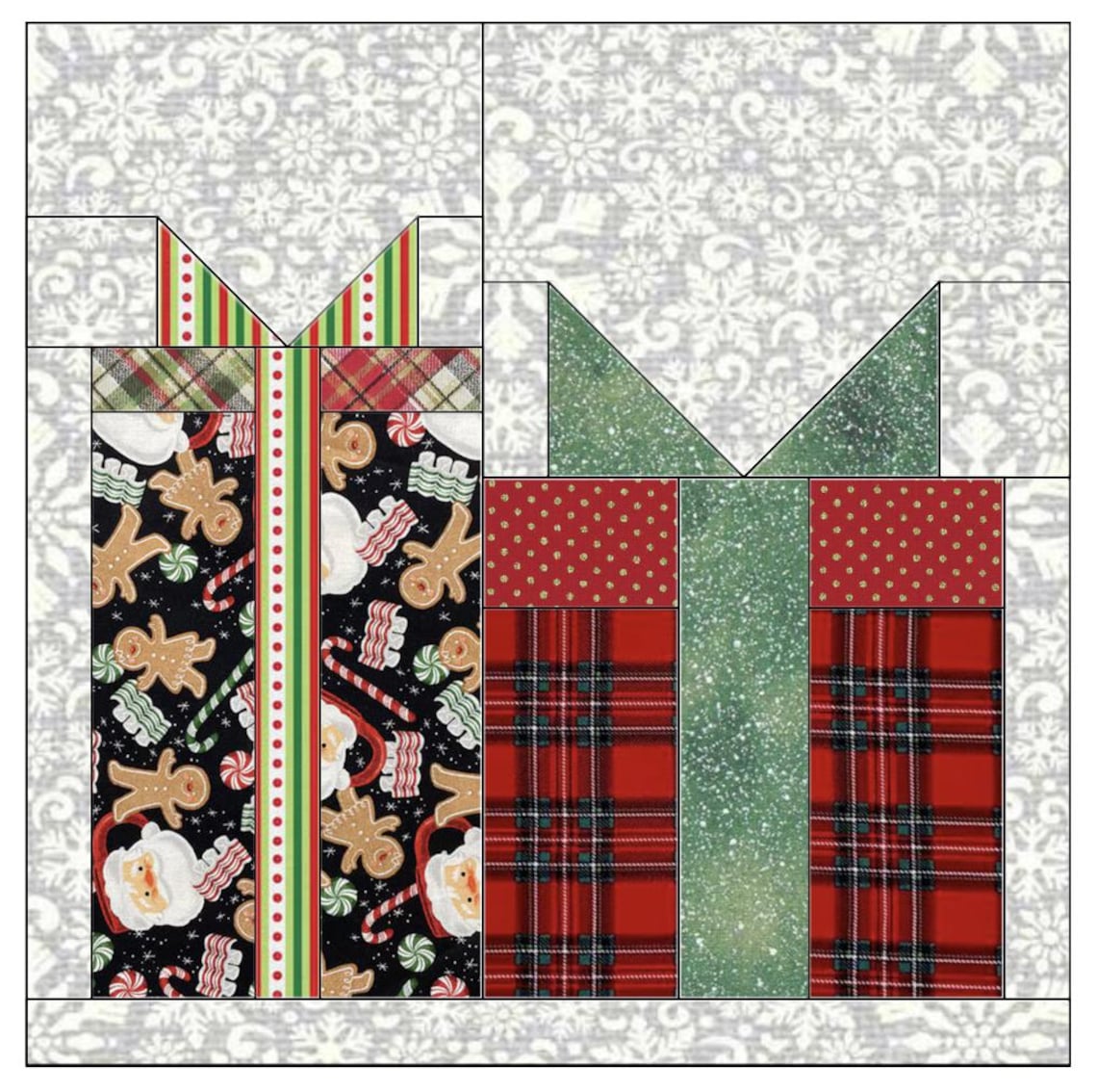 Christmas Gifts Quilt Block Pattern - Etsy