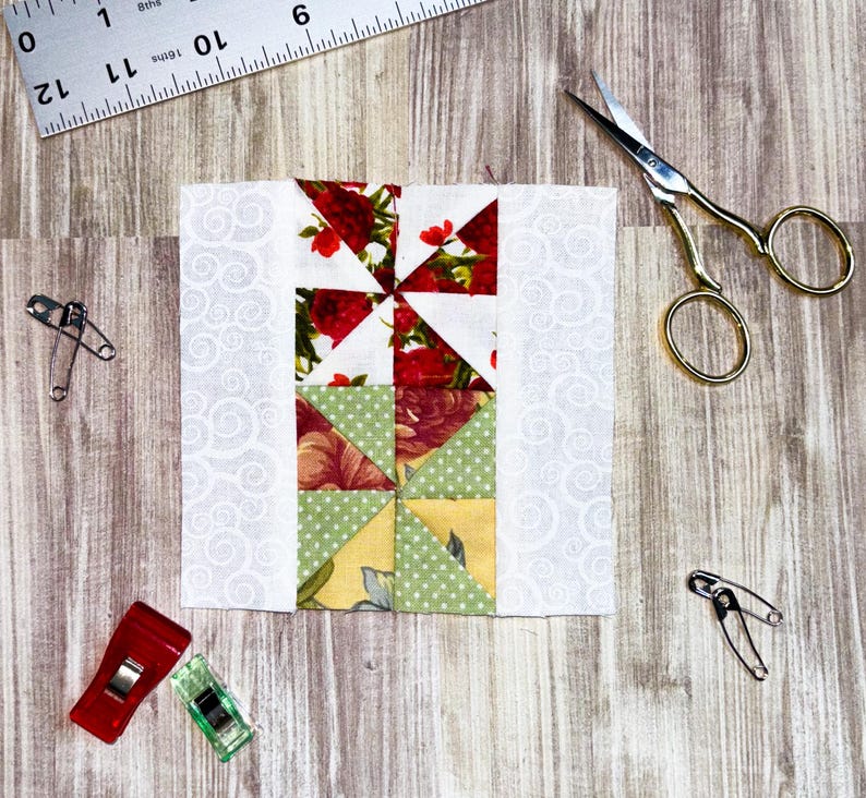 Pinwheel Stripes Quilt Block Pattern - Etsy