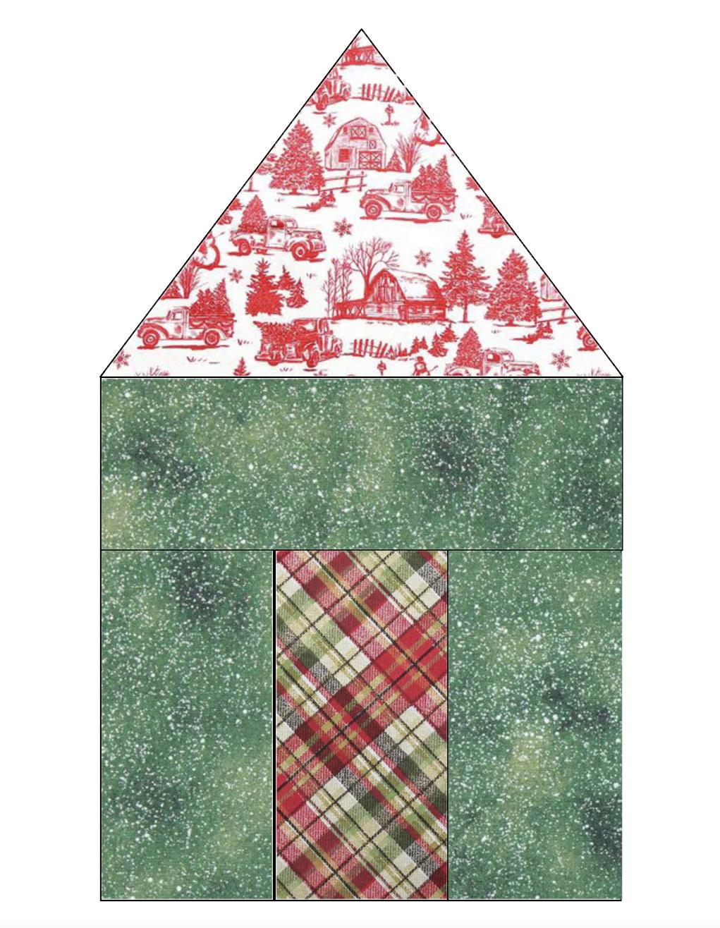 EPP Scrappy Tiny House Quilt Block Pattern - Etsy