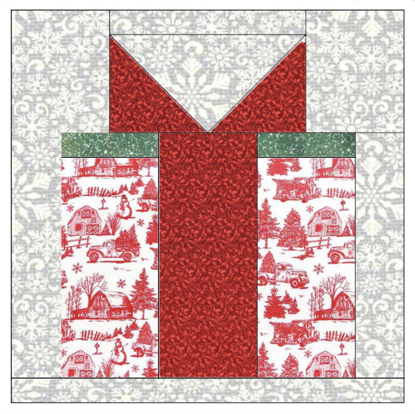 Christmas Present Quilt Block Pattern - Etsy