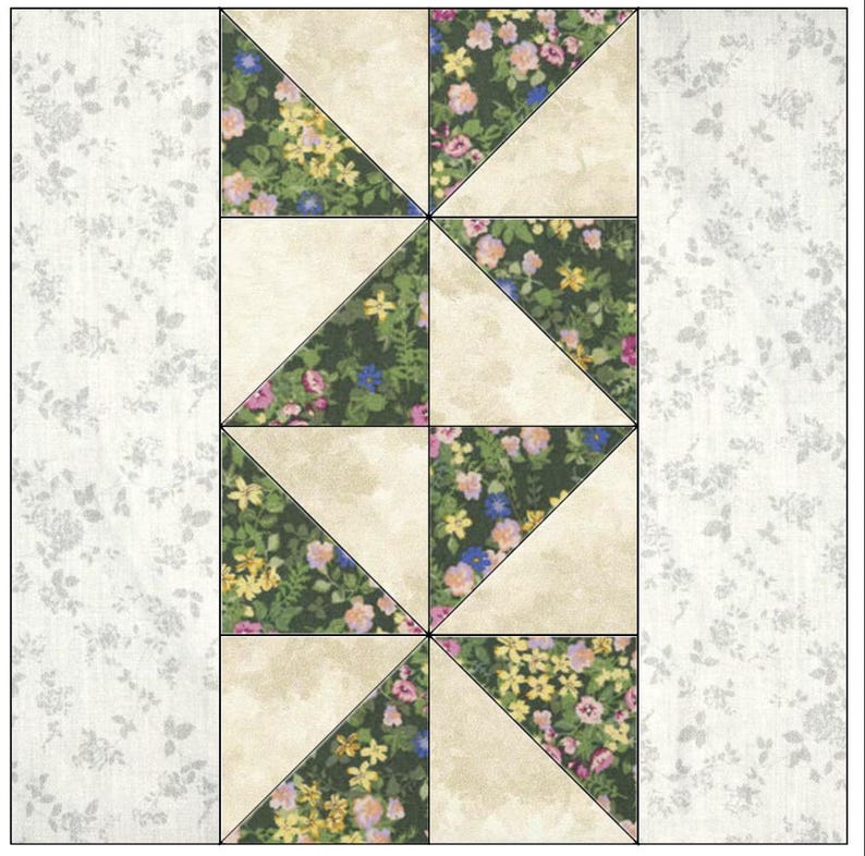 Pinwheel Stripes Quilt Block Pattern - Etsy