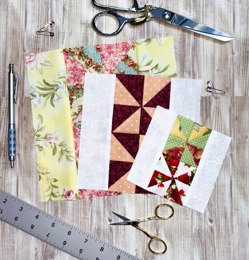 Pinwheel Stripes Quilt Block Pattern - Etsy