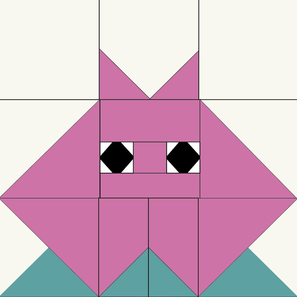 Spiky Alien Quilt Block Pattern - Etsy