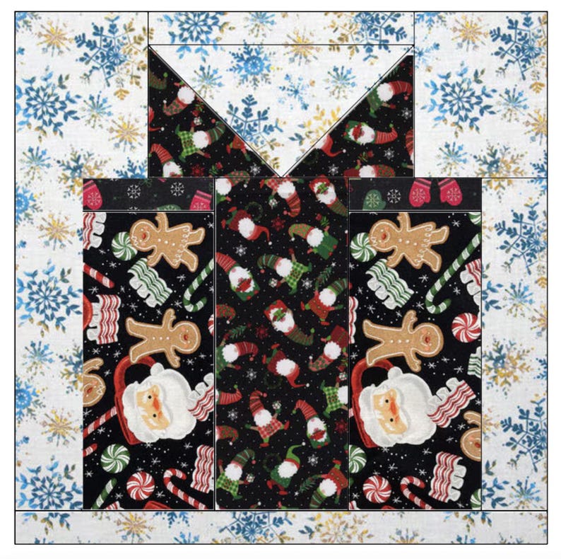 Christmas Present Quilt Block Pattern - Etsy