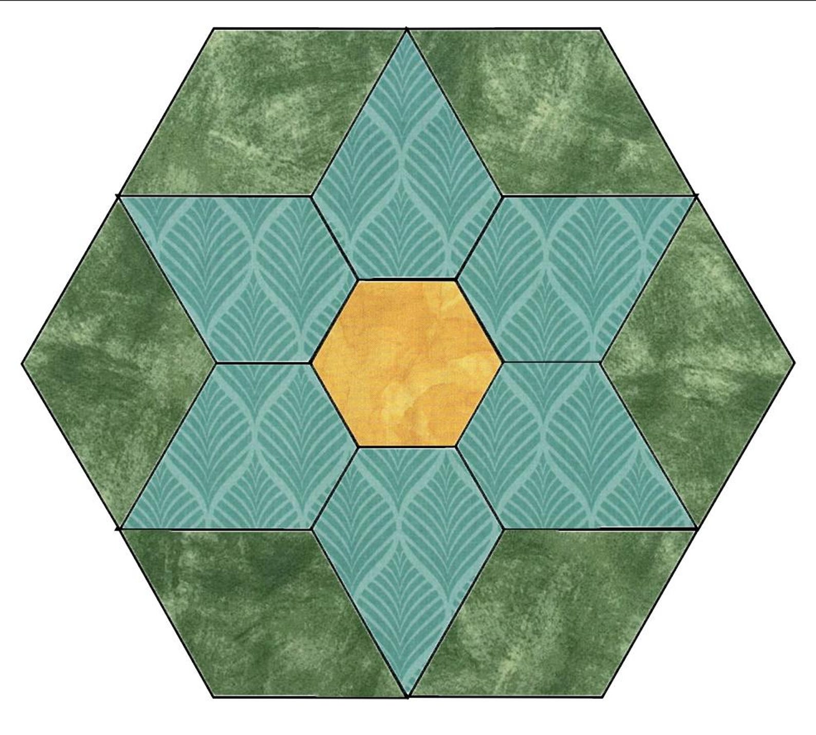 EPP Flower Garden Quilt Block Pattern - Etsy