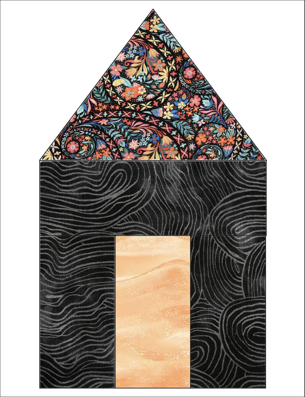EPP Scrappy Tiny House Quilt Block Pattern - Etsy