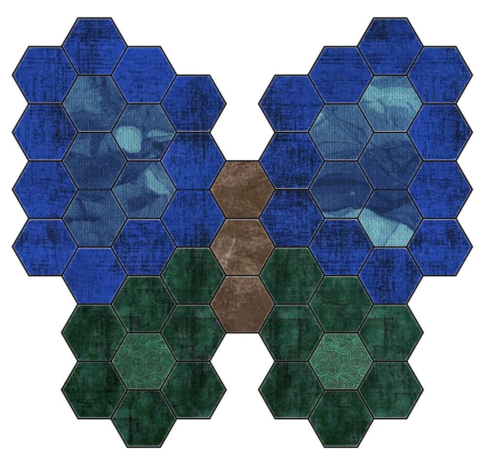 EPP Hexagon Butterfly Quilt Block Pattern - Etsy