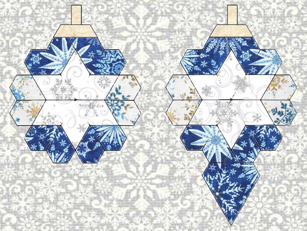 EPP Christmas Ornament Quilt Block Pattern - Etsy