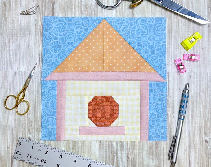Birdhouse Quilt Block Pattern - Etsy Canada