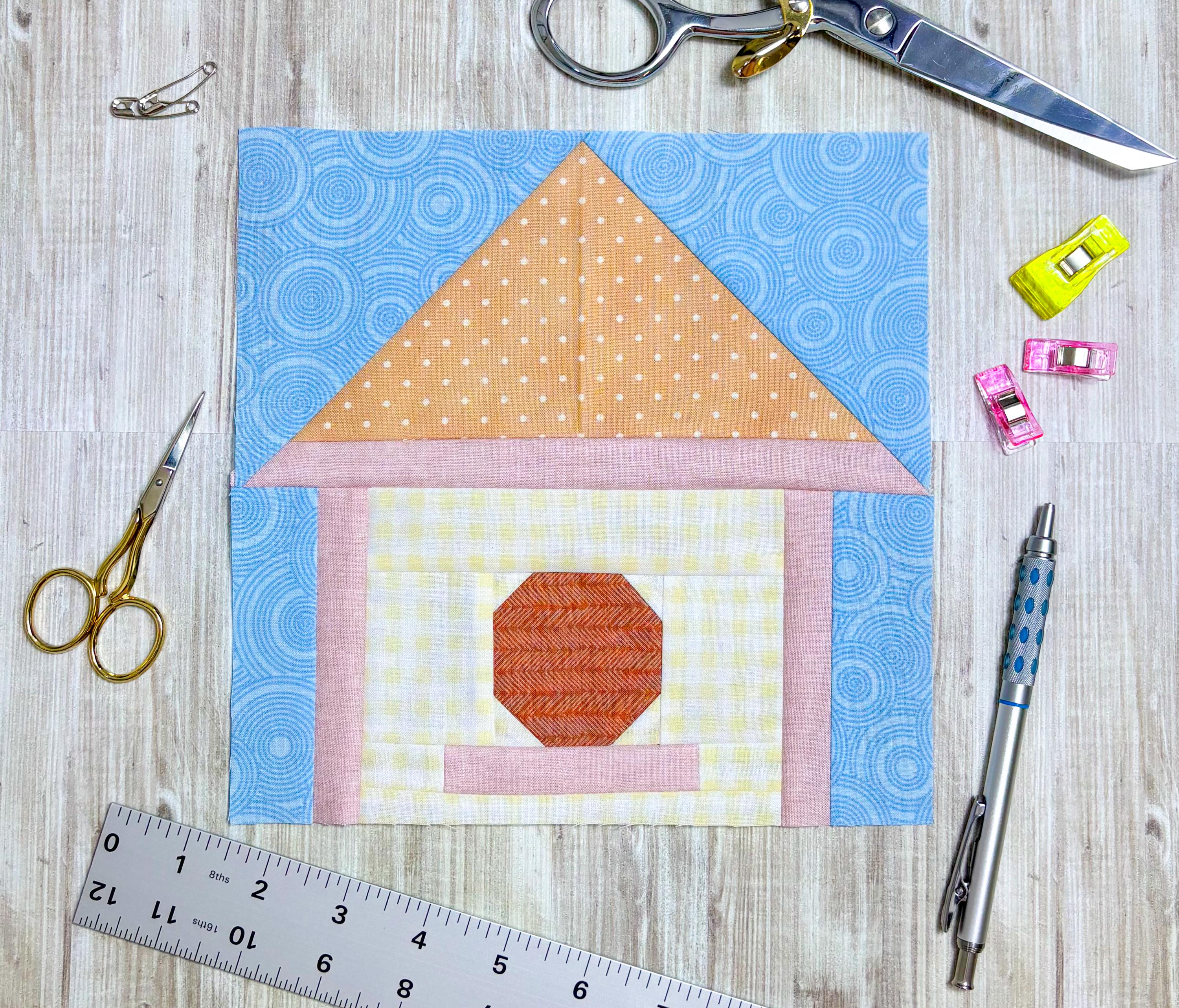 Birdhouse Cottagecore Quilt Block Pattern - Etsy