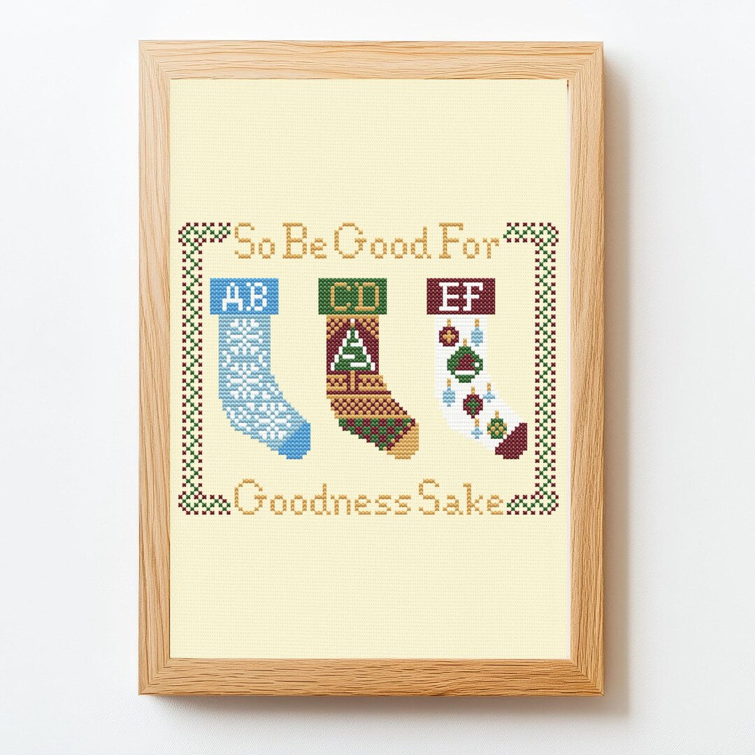 For Goodness Sake Christmas Cross Stitch PDF Pattern - Etsy