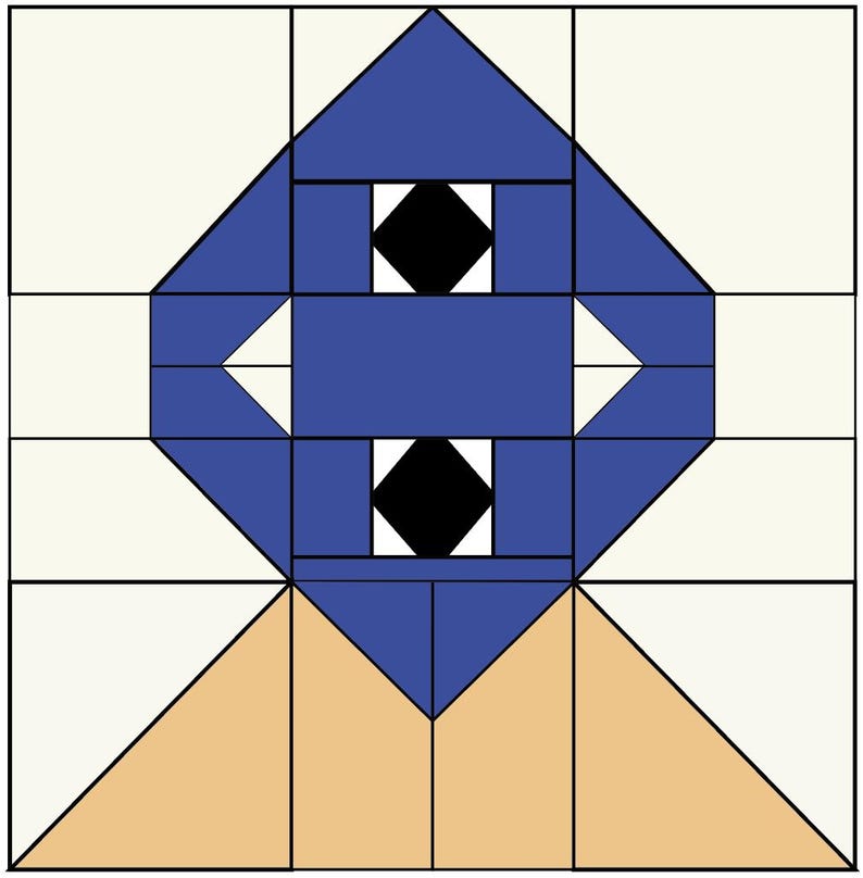 Monk Alien Quilt Block - Etsy