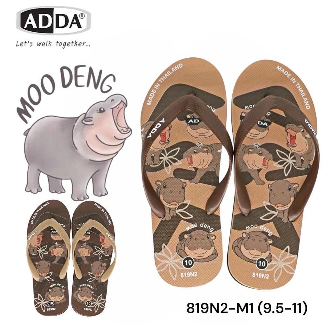 ADDA Moodeng Sandals New From Thailand ADDA X Moodeng - Etsy