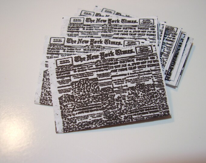 Stack of Miniature Newspapers - Etsy